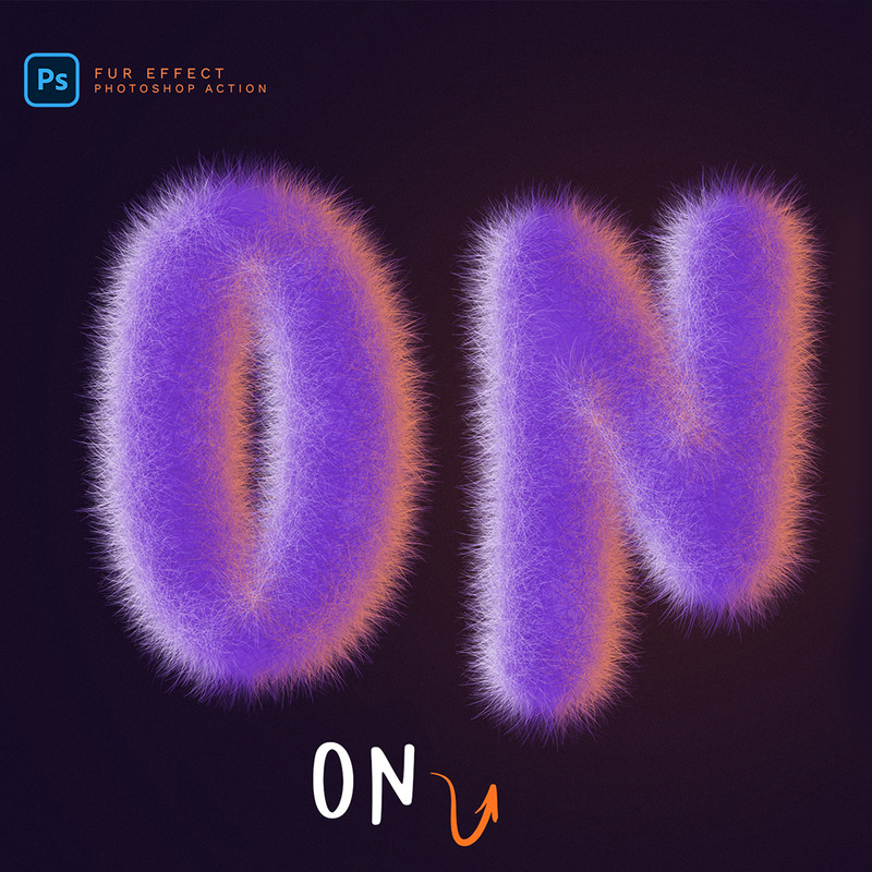 Fur Effect Photoshop Action #278473 - TemplateMonster