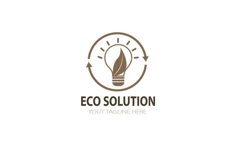 Eco Solution logo Design Template #339177 - TemplateMonster