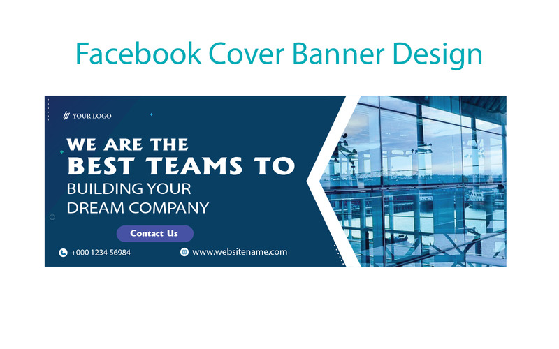 Facebook Cover Banner Design Template for Company Building