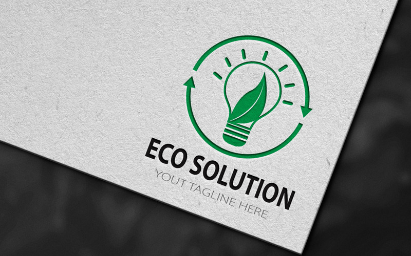 Eco Solution logo Design Template #339177 - TemplateMonster