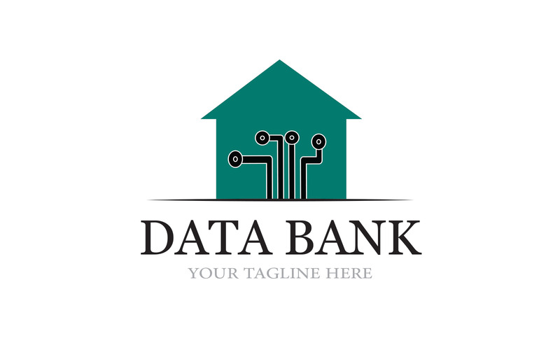 Data Bank Logo design for financial transactions