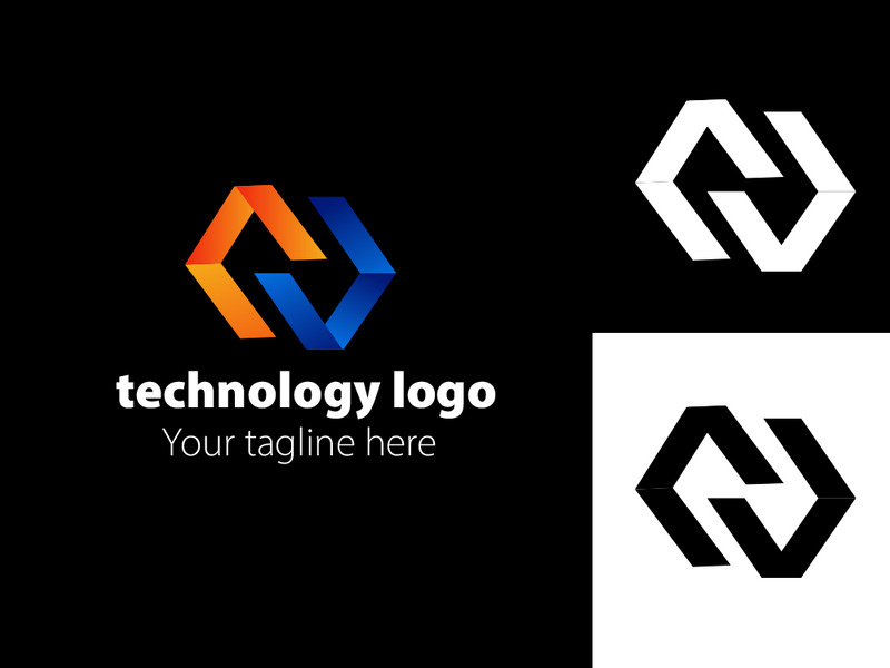 Technology Logo Template Design #300499 - TemplateMonster