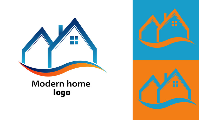 Modern Home Logo Tamplate #299294 - TemplateMonster
