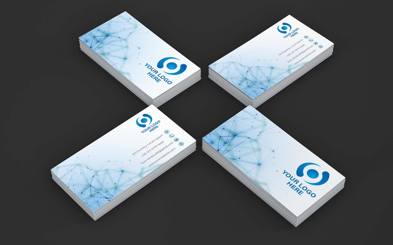 Creative And Modern Technology Business Card Design - Corporate Identity