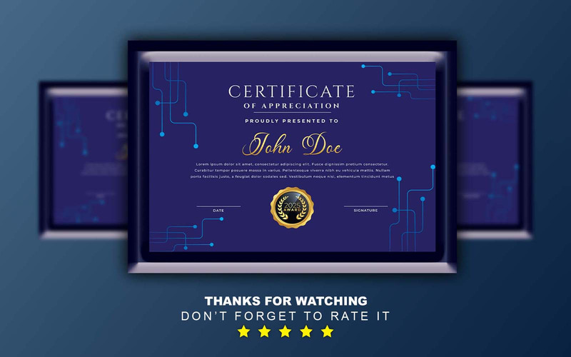 Modern and Smart looking Technology Certificate Template
