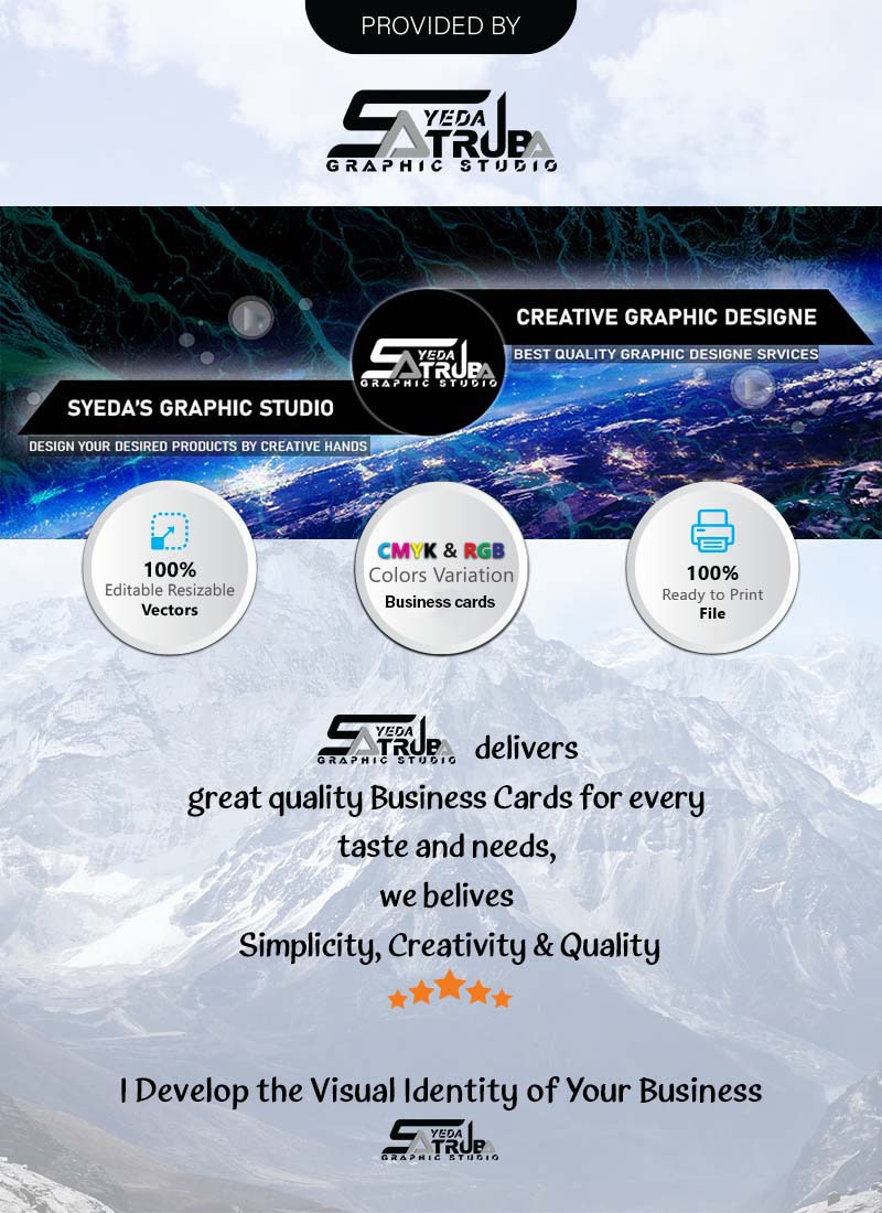 Creative And Modern Blue Business Card Design - Corporate Identity