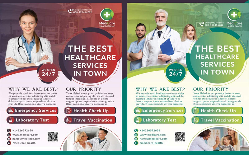 Unique Medical Flyer for Promotion, Design Template