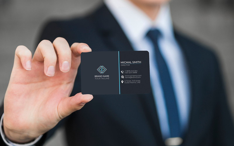 Elegant Corporate Business Card #286533 - TemplateMonster