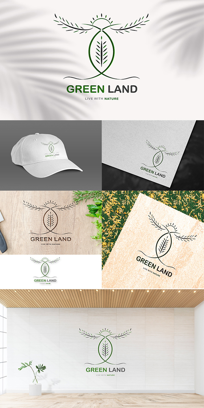 Green Land Creative Logo Design #297900 - TemplateMonster