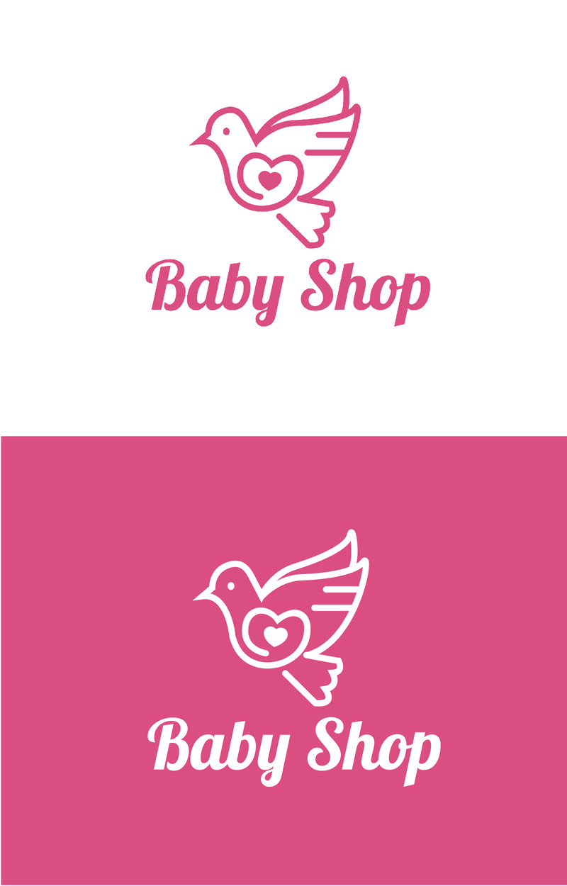 Baby Shop Logo Design Template #395637 - TemplateMonster