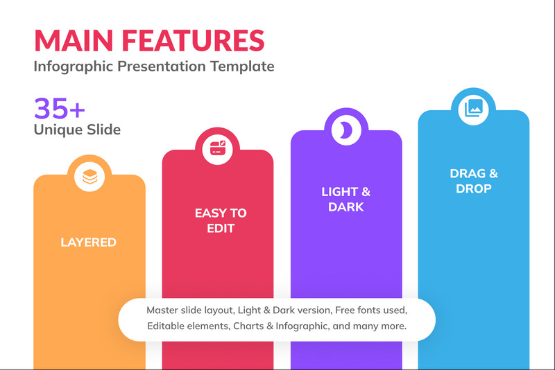 Colorful Infographic Pack Google Slides Template