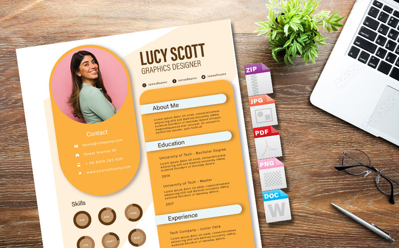 Lucy Scott -Morden Professional Resume Template | Printable