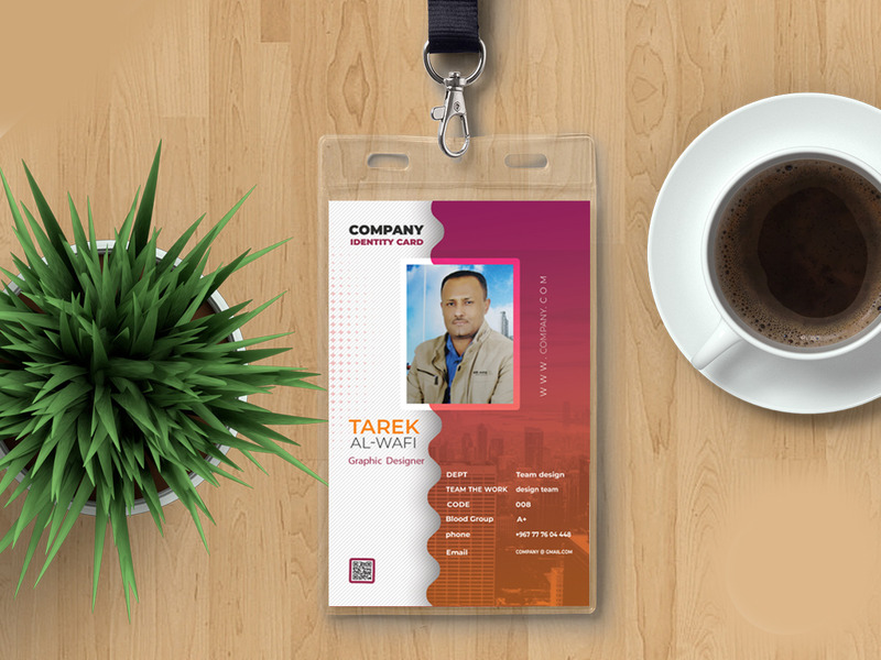 Corporate Id Card Template Design - Brown - TemplateMonster