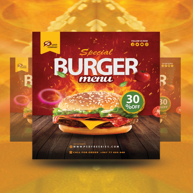Fast Food Restaurant Menu Flyer #304598 - TemplateMonster