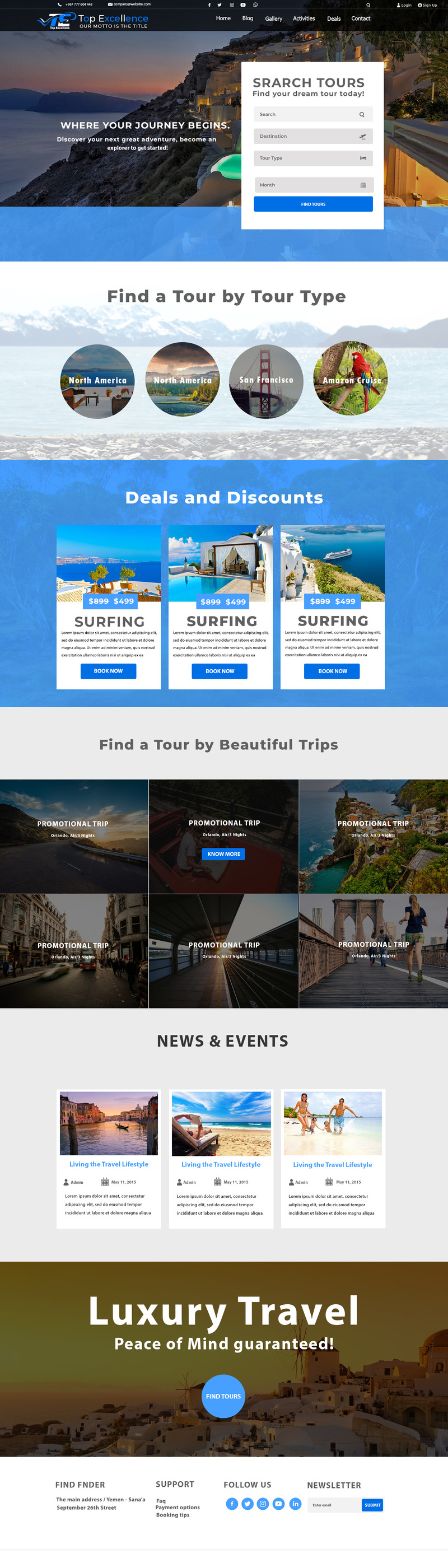 Travel Agency Template - Tourism - Reservation - Hotels