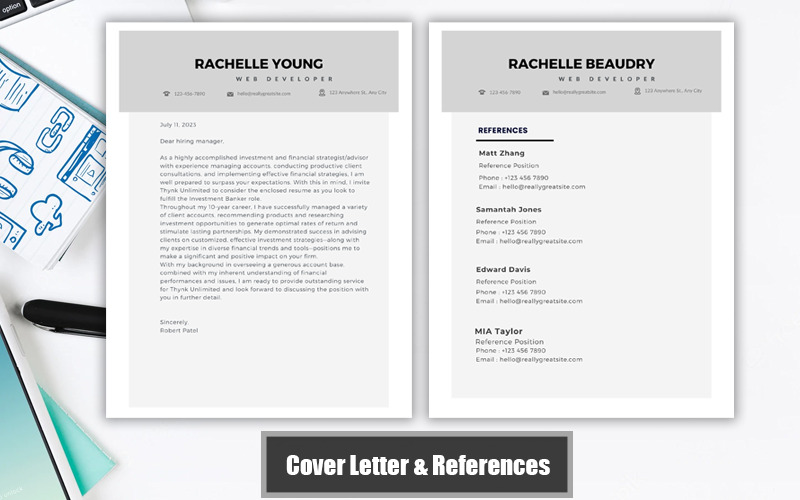 Printable Resume Template PDF Web Developer - TemplateMonster
