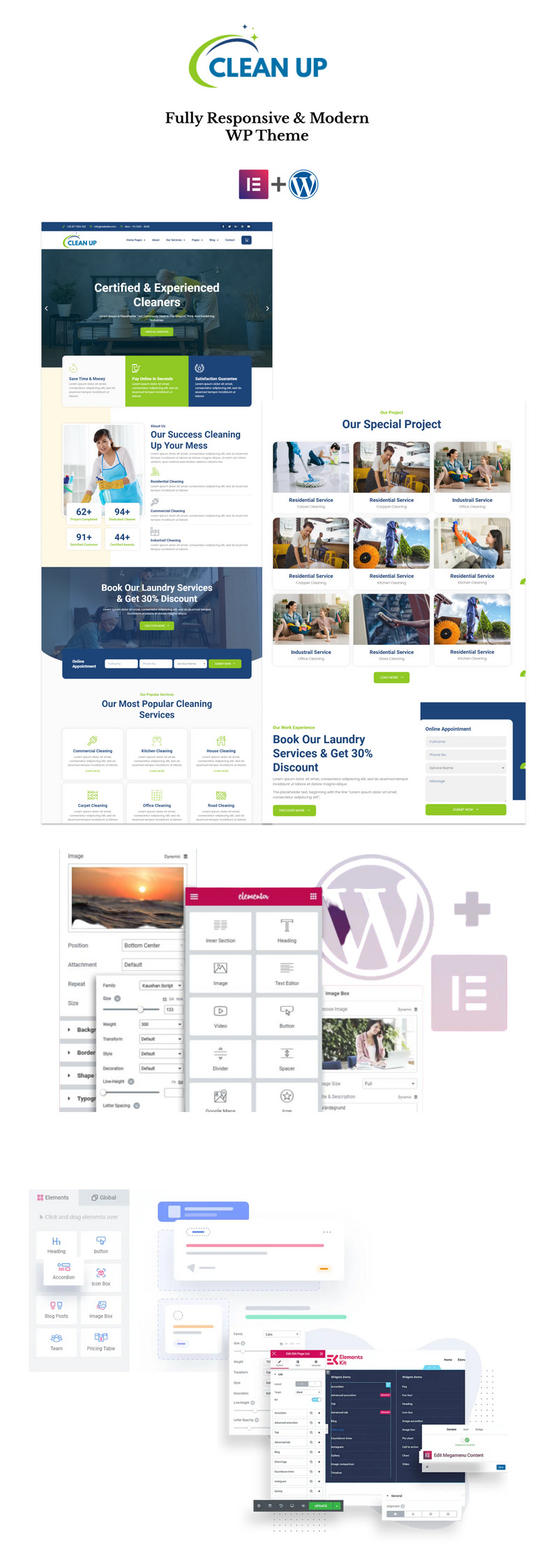 Clean Up - Cleaning Service WordPress Theme - TemplateMonster