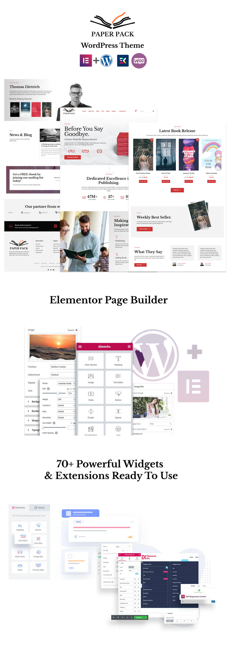Paper Pack - Tema de WordPress para librería y tienda de autor