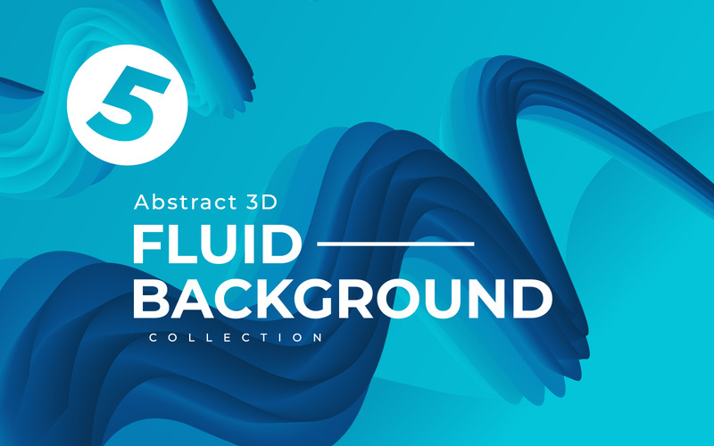 Abstract 3D Fluid Background Pack #297796 - TemplateMonster