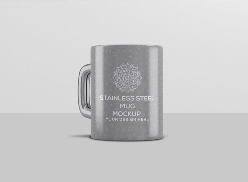 Stainless Steel Mug Mockup #344168 - TemplateMonster
