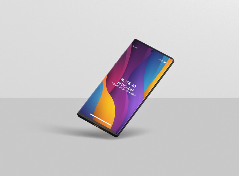 Smartphone Note 10 Mockup #343632 - TemplateMonster