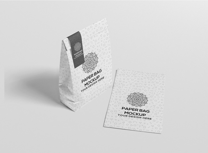 Paper Bag - Paper Bag Mock-Up #342972 - TemplateMonster