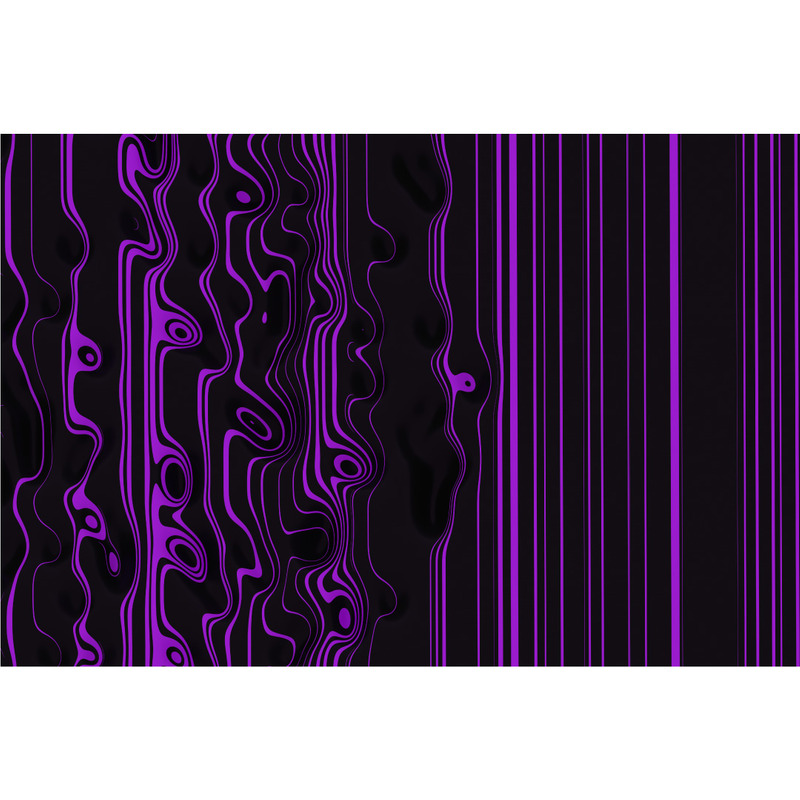 Abstract Wavy Lines Background - Purple and Black