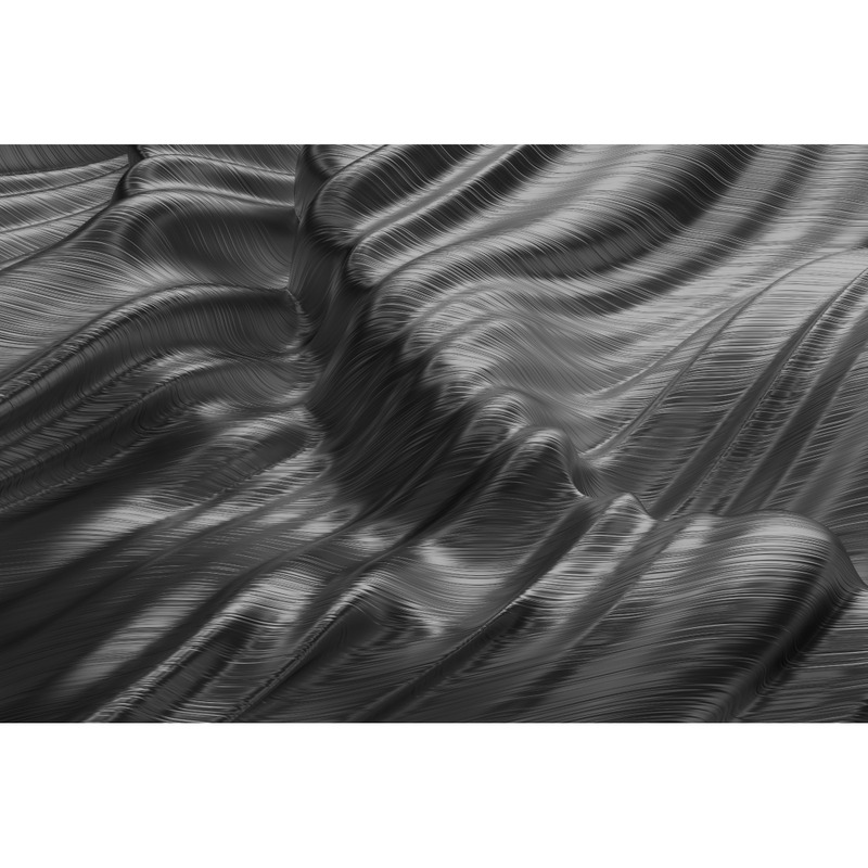 Abstract 3d Wavy Lines Background Silver Color
