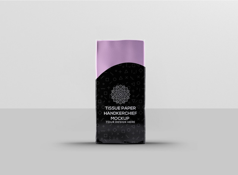 Tissue Paper Handkerchief Mock-Up #344248 - TemplateMonster