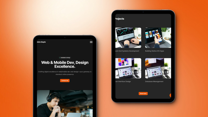 Creatrix - A Free Premier HTML Portfolio Template for Web, Mobile Development and Design Mastery