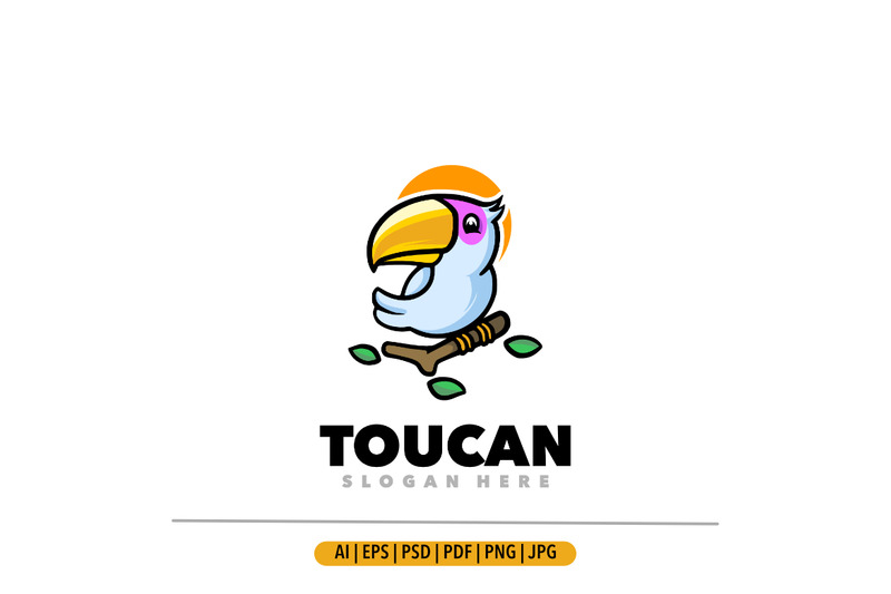 Toucan mascot logo design template #340236 - TemplateMonster