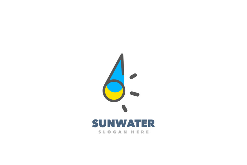 Sun Water Simple Logo Template #321875 - TemplateMonster
