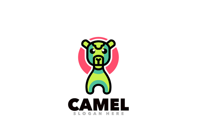 Camel line simple mascot logo design - TemplateMonster