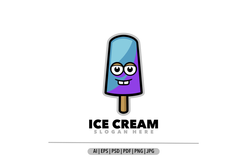 Ice cream mascot funny logo #346847 - TemplateMonster