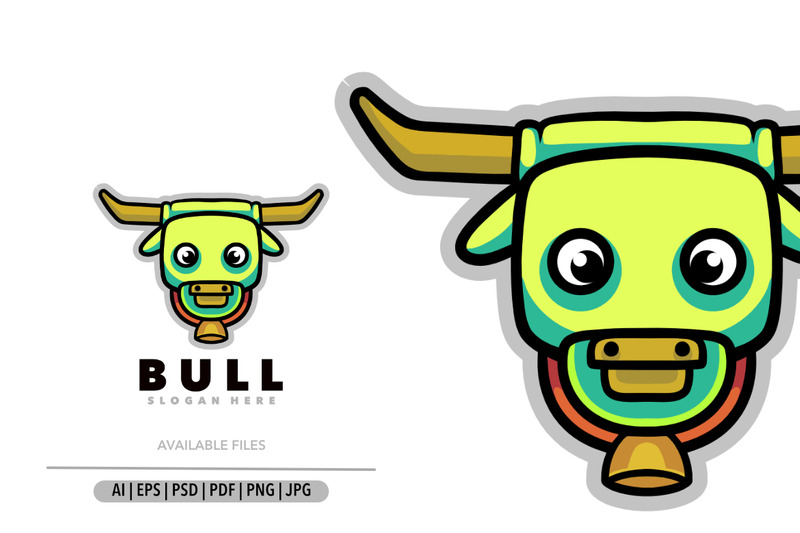 Bull mascot nature logo design #359069 - TemplateMonster