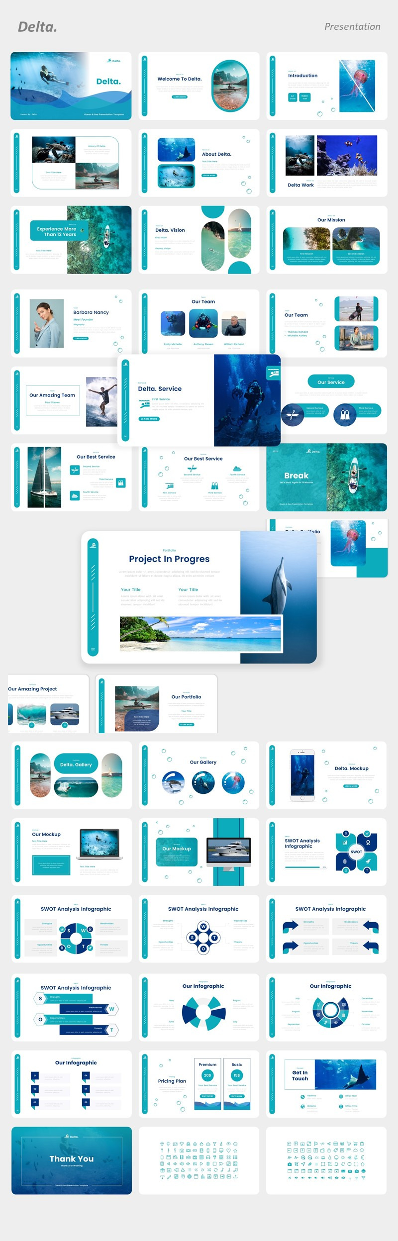 Delta - Ocean And Sea Presentation PowerPoint Template
