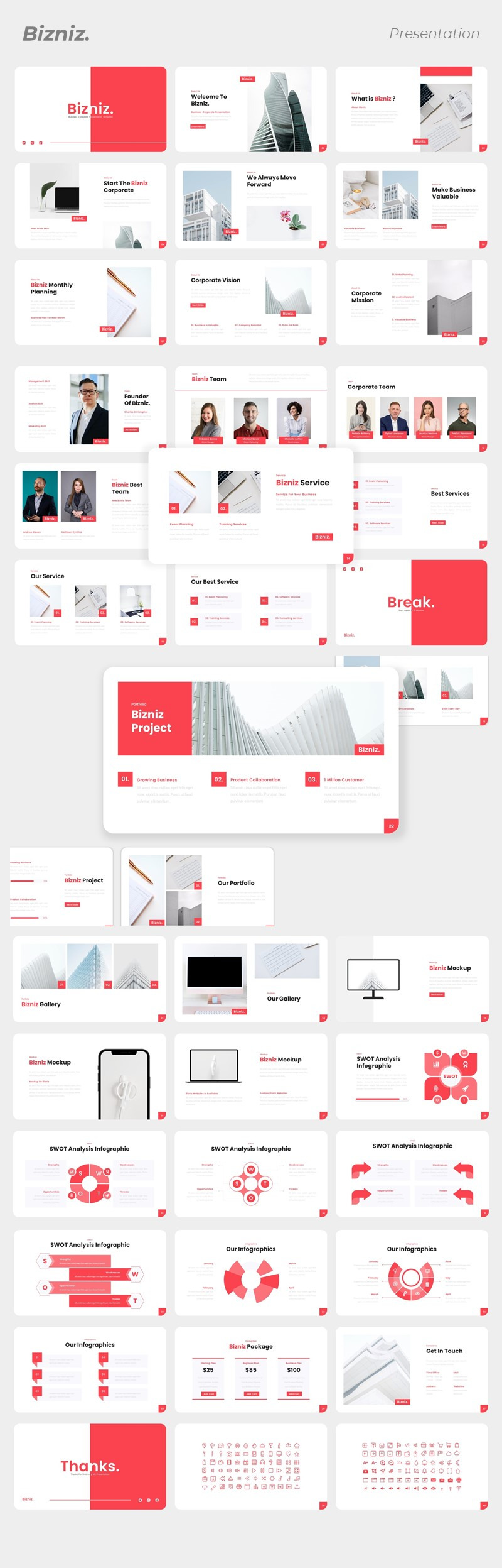 Bizniz - Business Corporate PowerPoint Template