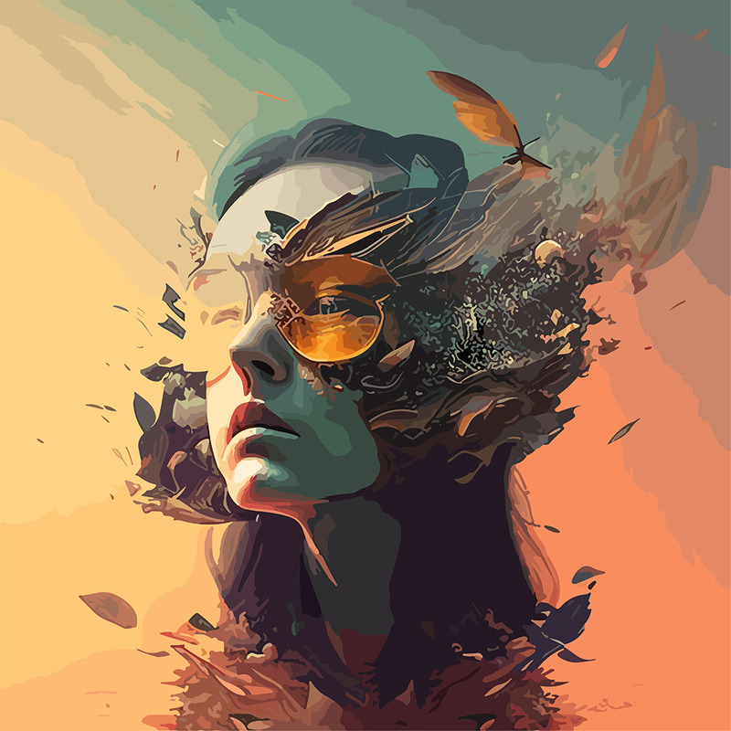 Vale Suzanne Art Face Illustration Vector - TemplateMonster