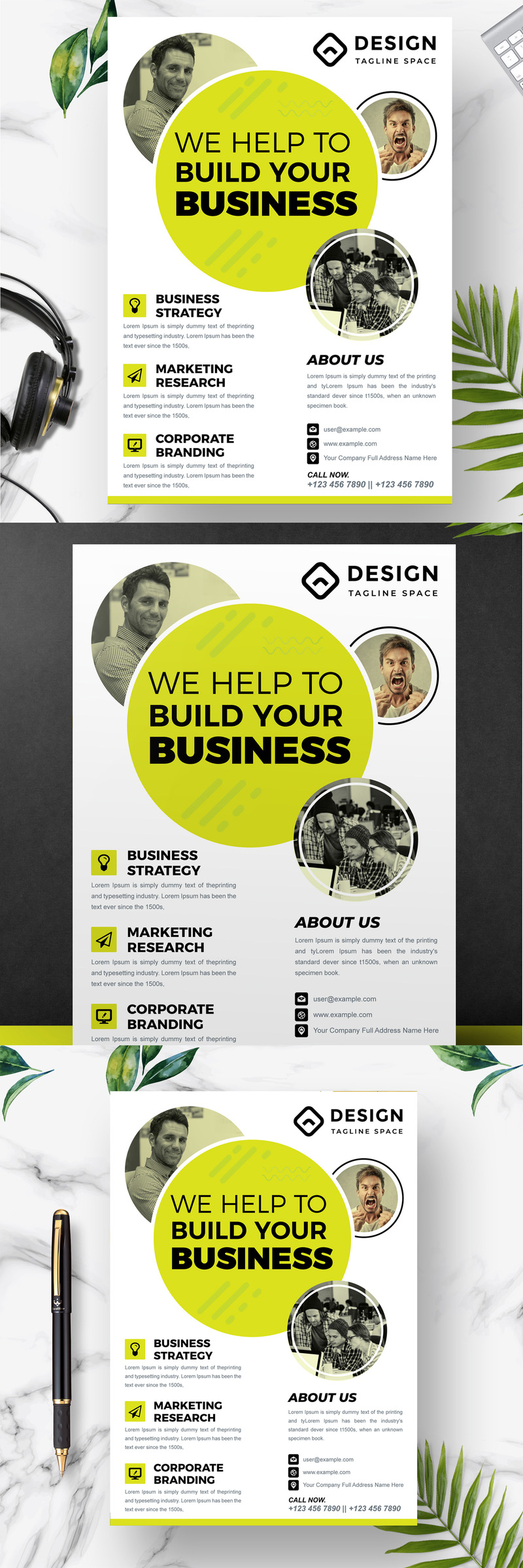 Business Marketing Flyer Templates #373408 - TemplateMonster