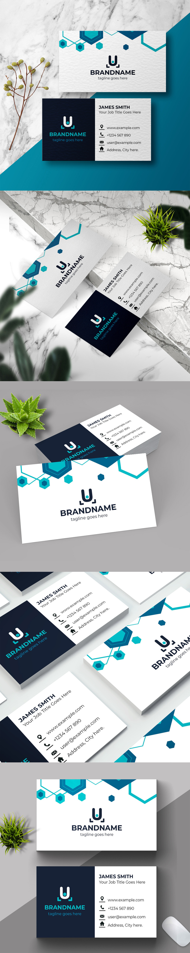 Creative Pro Business Card #373190 - TemplateMonster