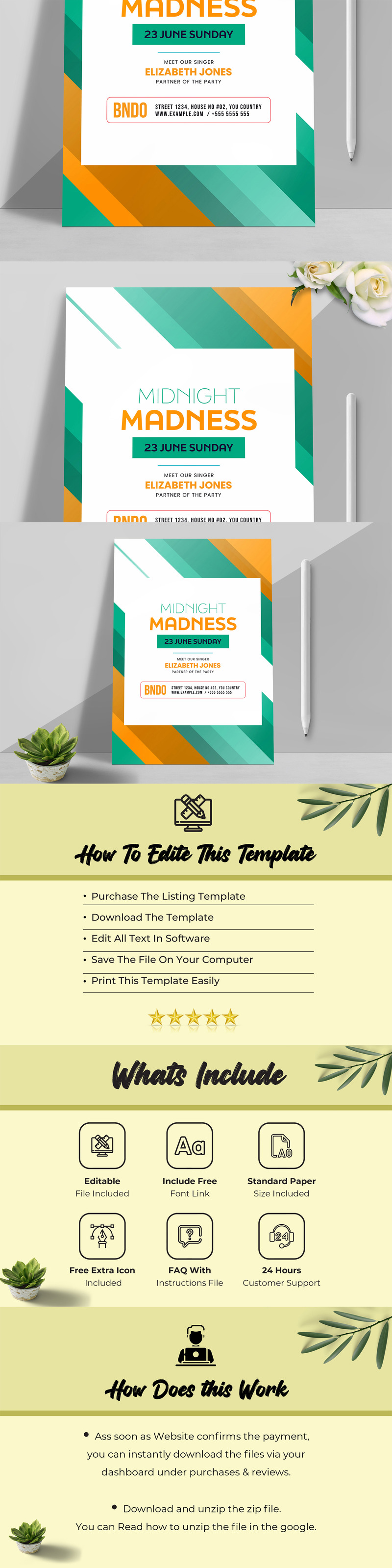 Midnight Flyer Template Layout #376678 - TemplateMonster
