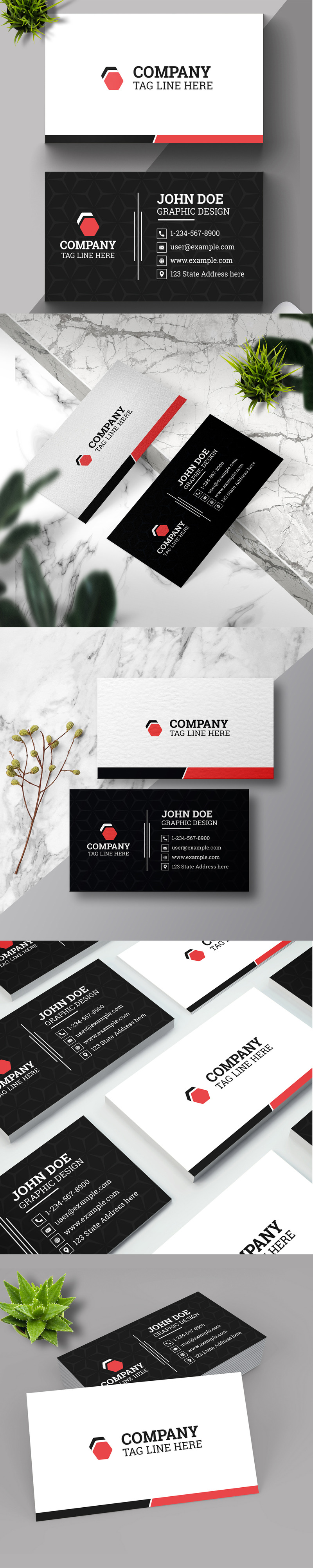 Simple Professional Business Card Design Template