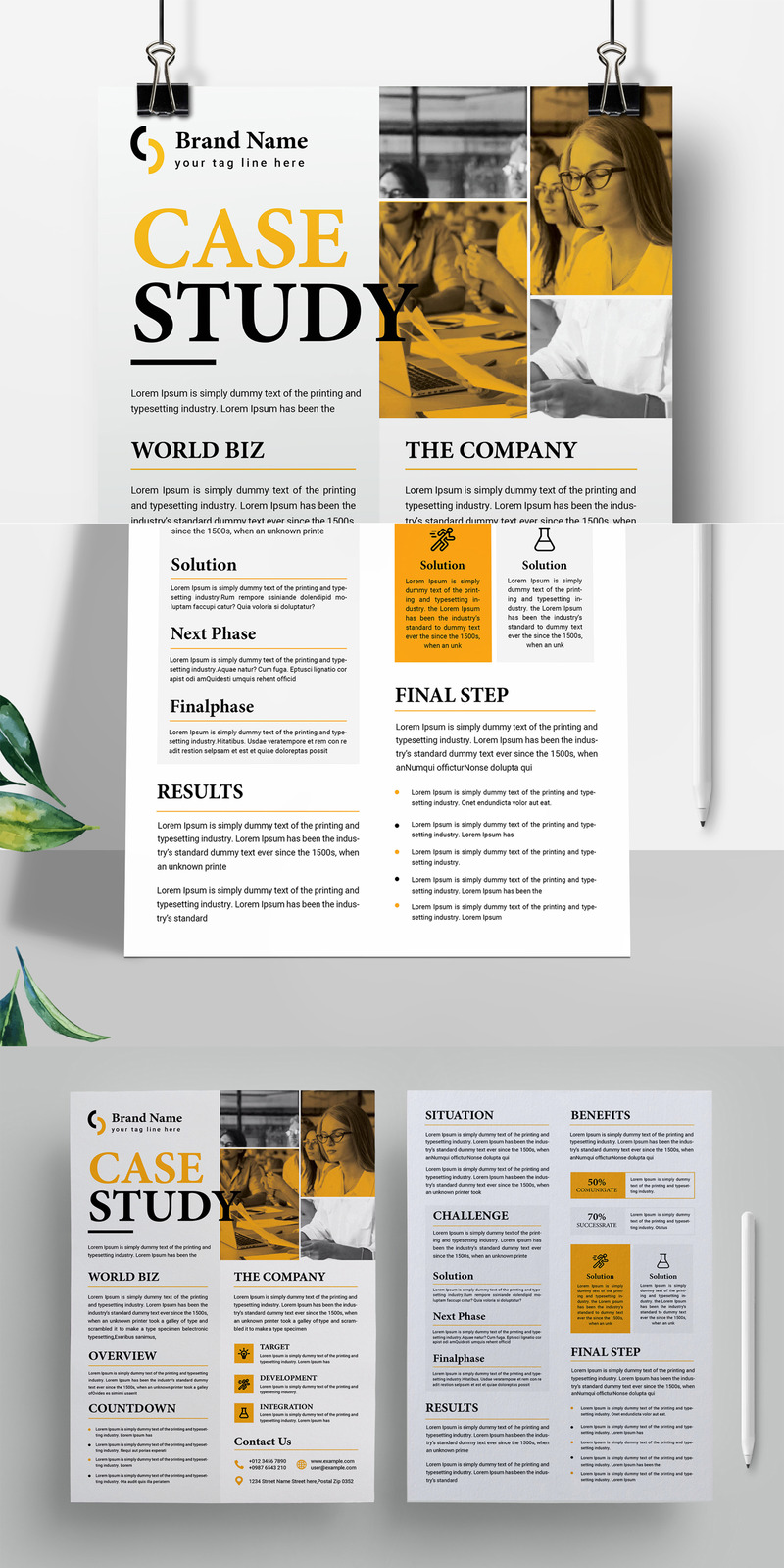 Creative Case Study Templates #378777 - TemplateMonster