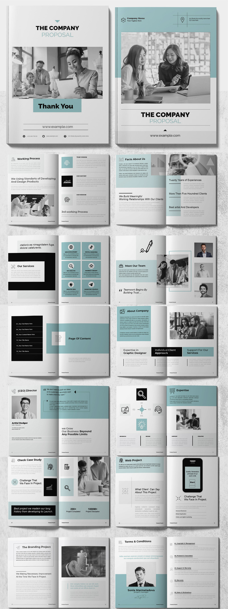 Company Profile Template Layout #381202 - TemplateMonster