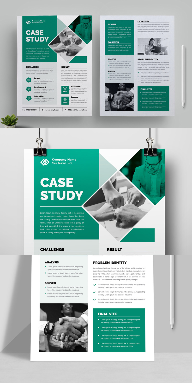 Business Case Study Template Design #378802 - TemplateMonster