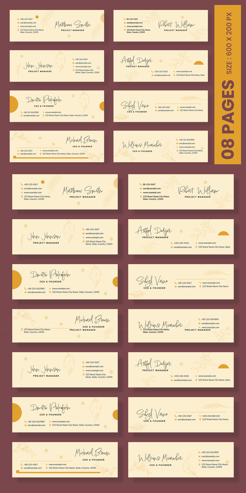 Creative Email Signature Layout #379052 - TemplateMonster