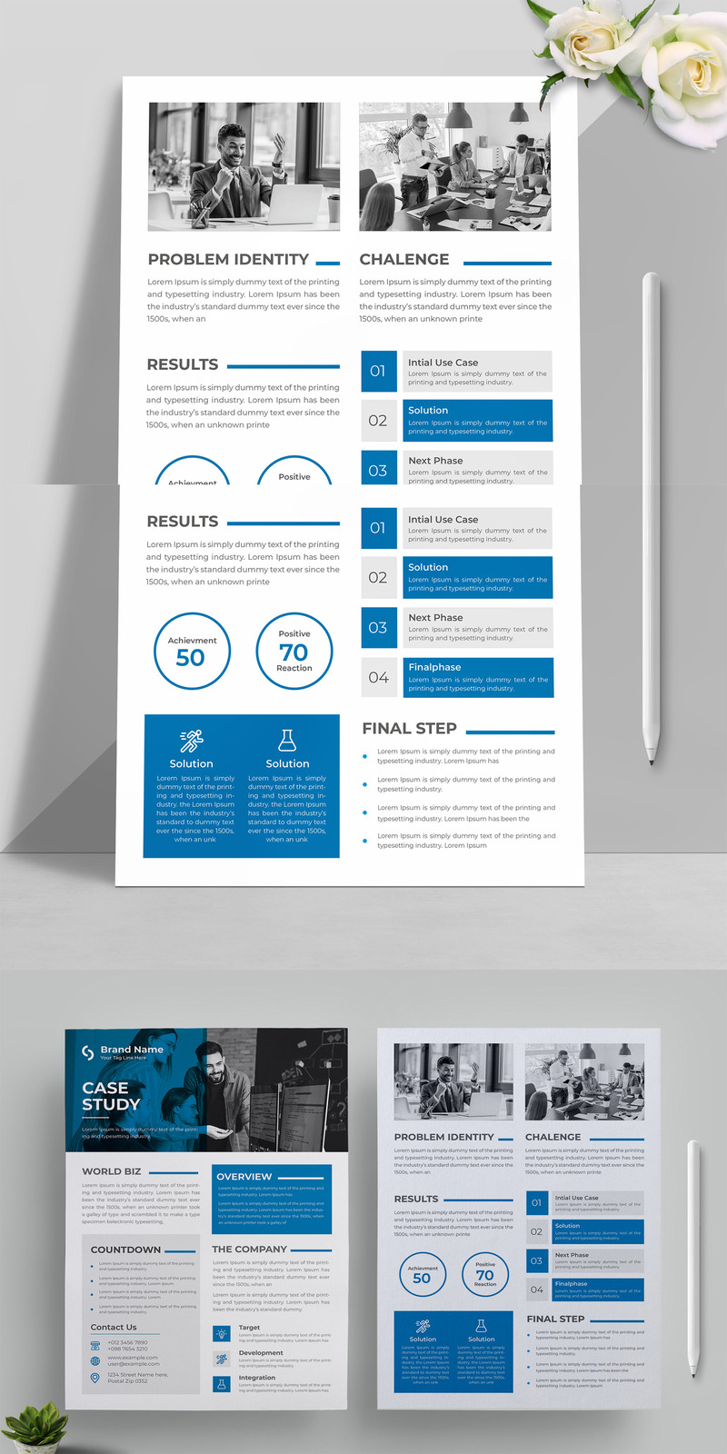 Case Study Template Template Layout #378919 - TemplateMonster