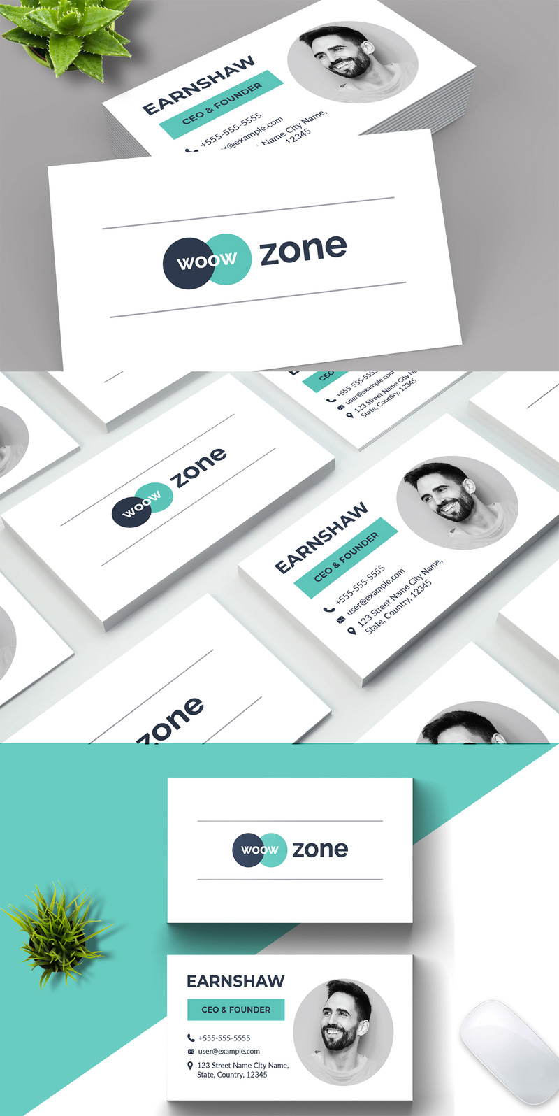 White Individual Business Card #379227 - TemplateMonster