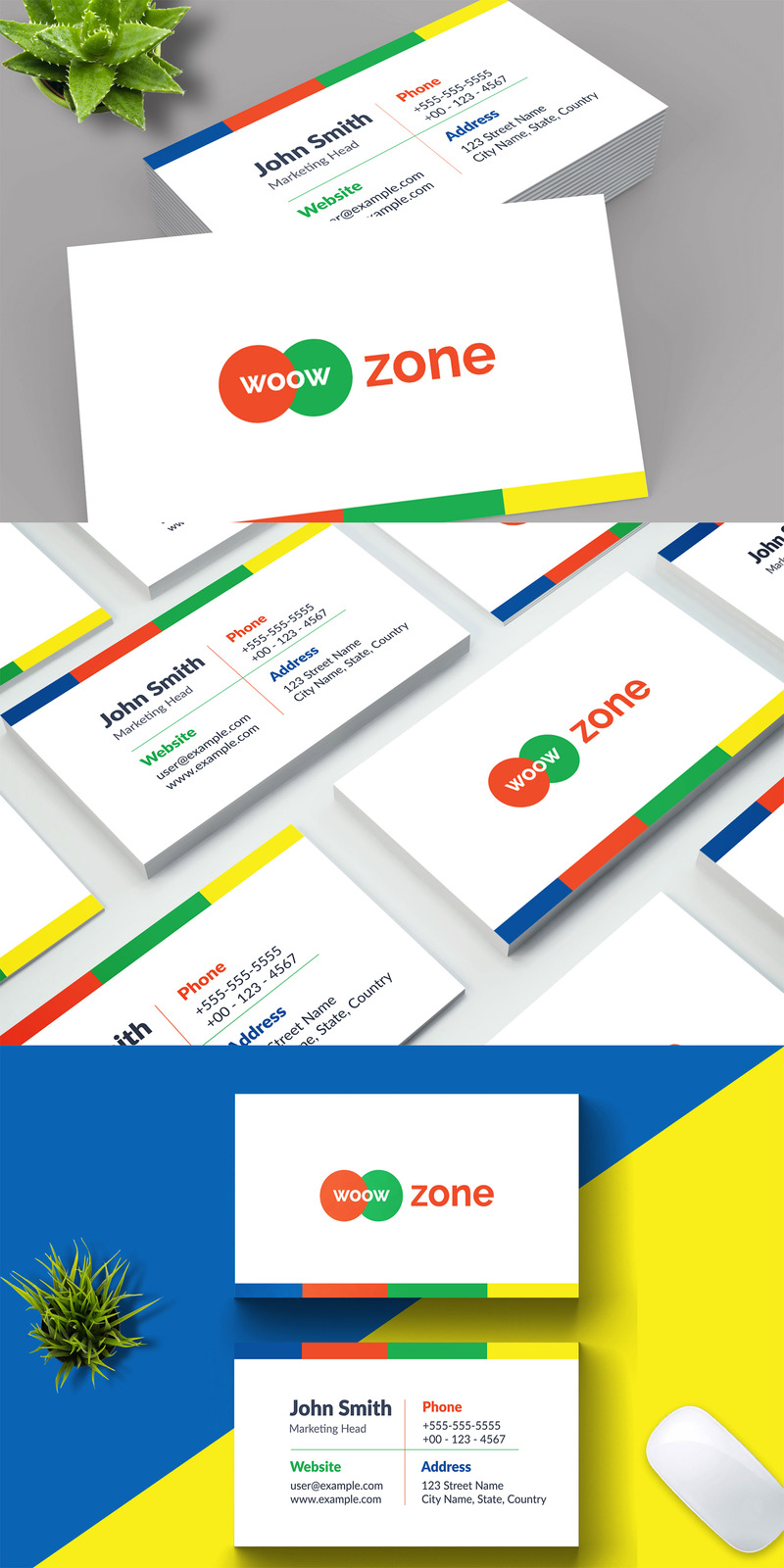 Clean Modern Business Card template Layout - TemplateMonster