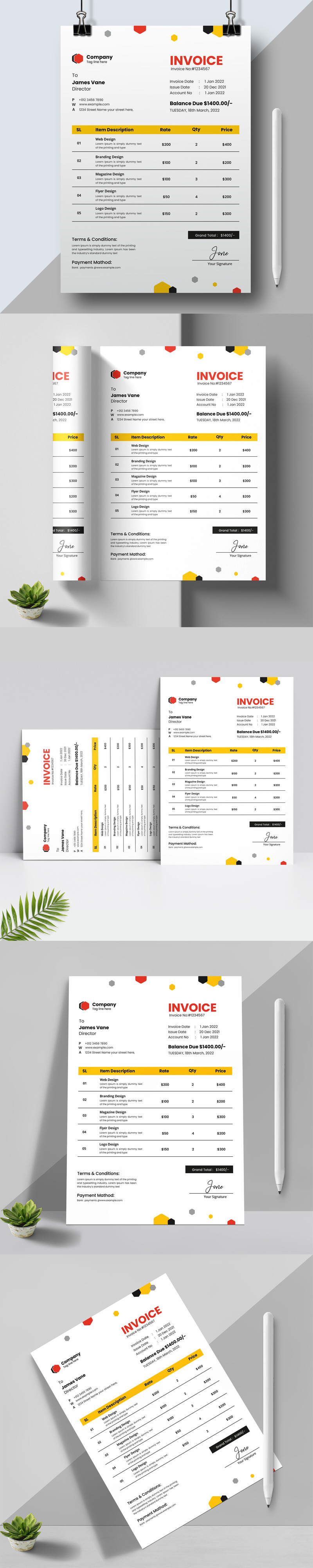 Company Invoice Template Layout #374656 - TemplateMonster Company Invoice Template Layout #374656 - TemplateMonster